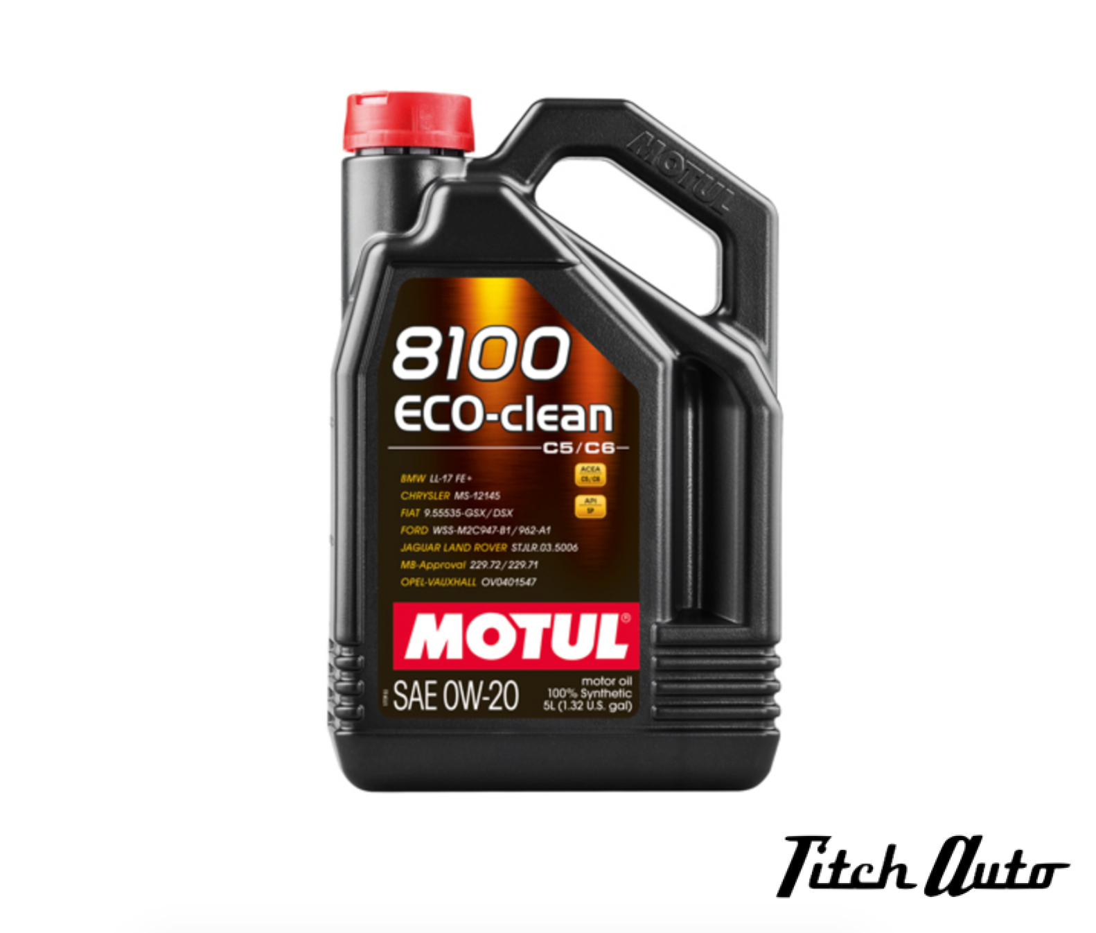 MOTUL 8100 ECO-clean - 0W-20 Synthetic (5 Liter) – TitchAuto